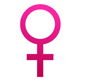 Pink female symbol - Synetics